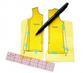 Customizing With Oliver + S: A-Line, High-Low Hem, Color-Blocked T ...