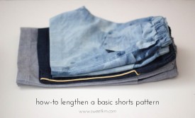 Customizing With Oliver + S: Lengthening the Sunny Day Shorts Pattern ...