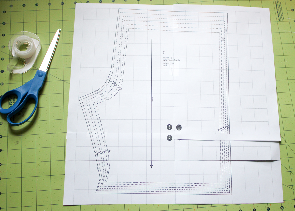 Customizing With Oliver + S: Lengthening the Sunny Day Shorts Pattern ...