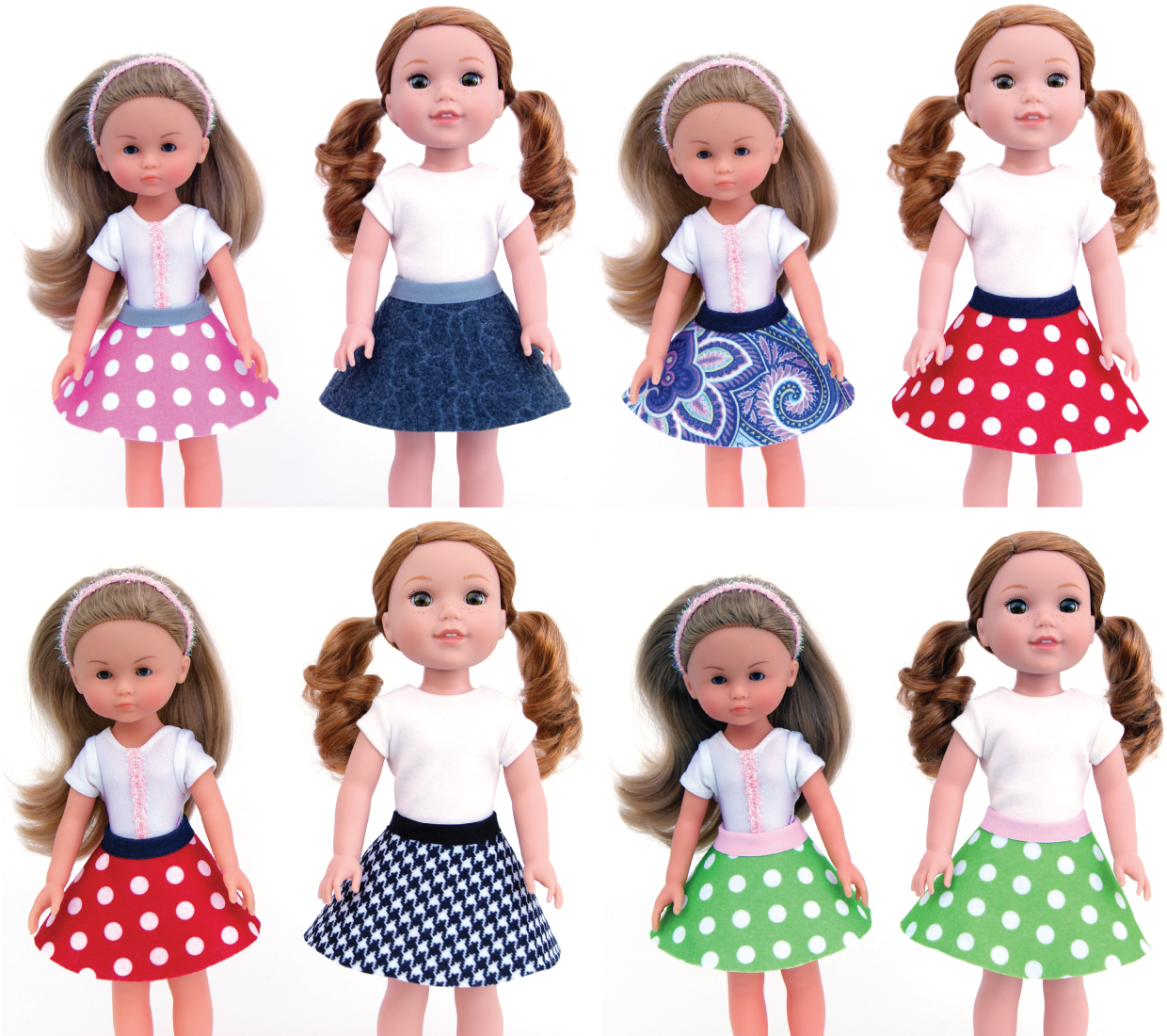 Free Pattern for 13- and 14.5-Inch Doll Skirts | Blog | Oliver + S