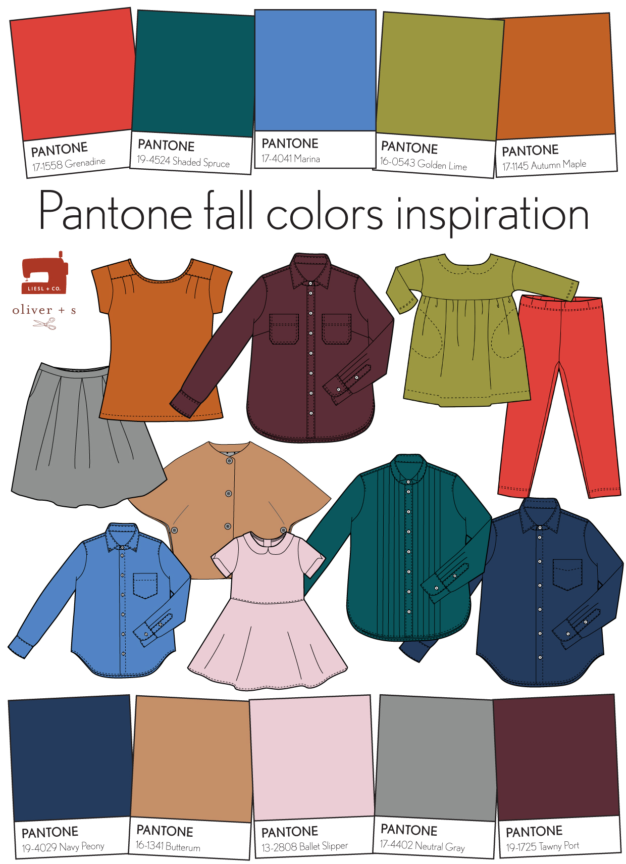Pantone Fall 2017 Colors | Blog | Oliver + S